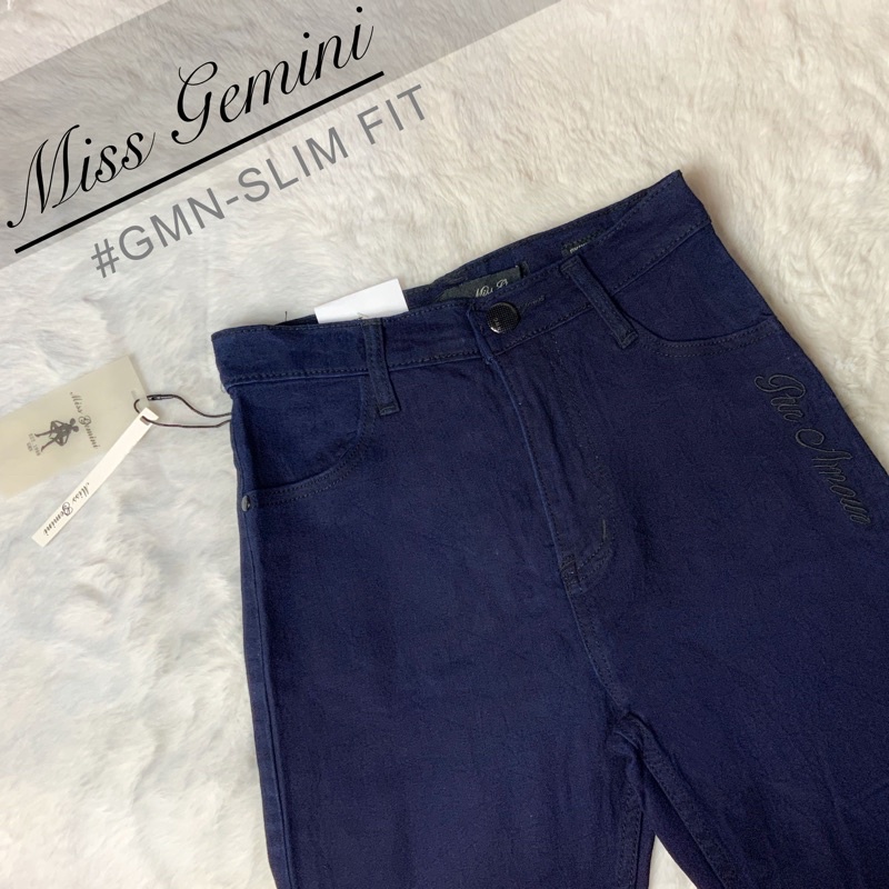 กางเกงยีนส์ยืดเอวสูง Miss Gemini | Shopee Thailand