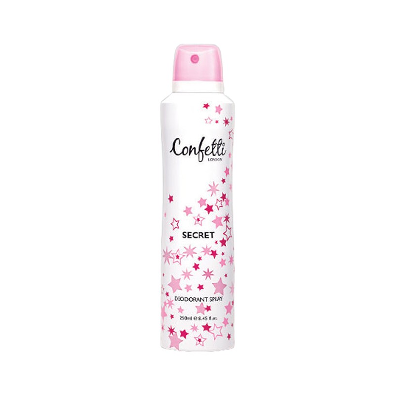 CONFETTI SECRET DEODORANT SPRAY FOR WOMAN 200ML. คอนเฟตติ สเปรย์ระงับ ...