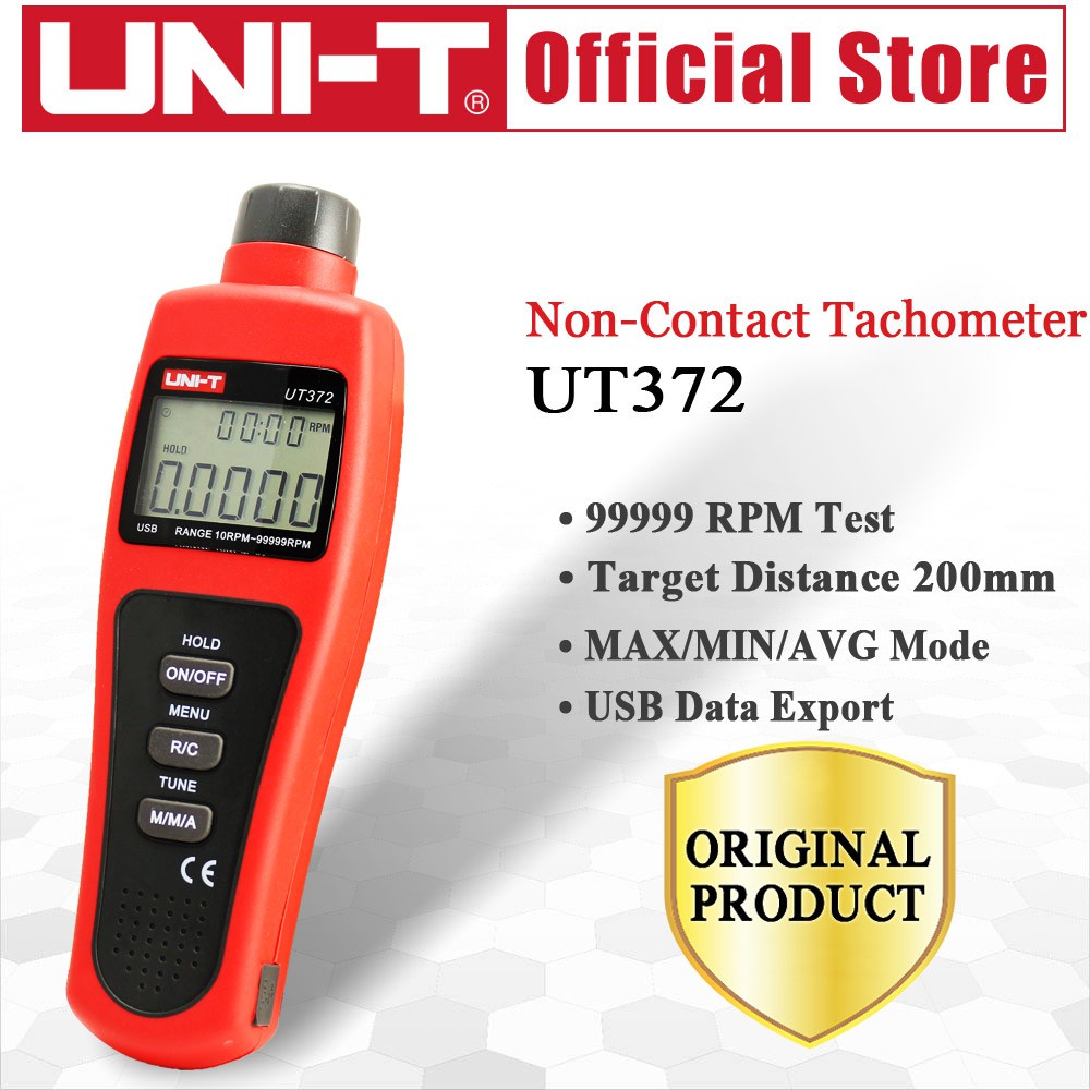 Uni-t UT371 UT372 เครื ่ องวัดความเร ็ วลมเลเซอร ์ ดิจิตอลแบบไม ่ ...