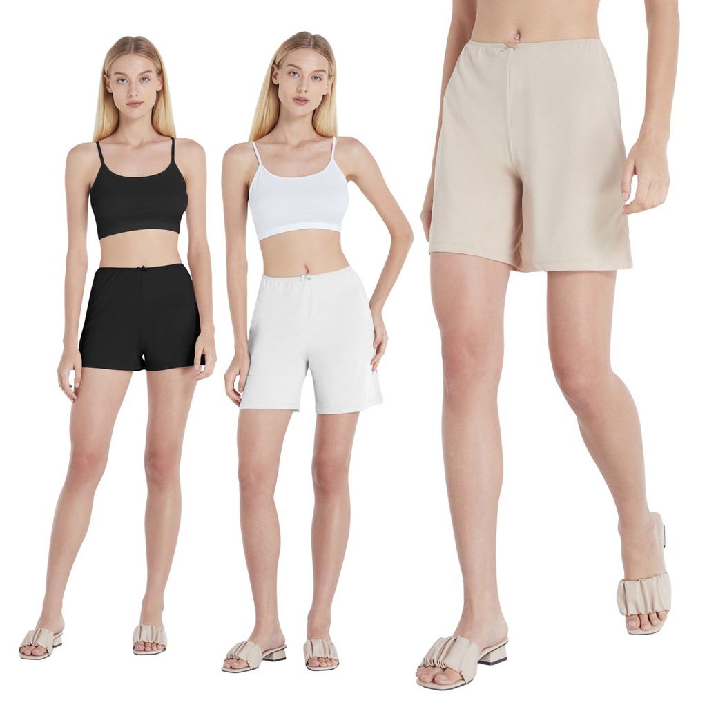 Cherilon เชอรีล่อน กางเกงขาสั้น ผู้หญิง ผ้า COOL TOUCH นุ่มลื่น ใส่เย็น ลดการระคายเคืองผิว O-NIC ...