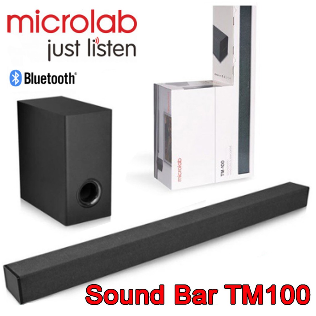 Microlab TM100 Bluetooth Soundbar ลำโพง ซาว์บาร์ รุ่น MT-100 | Shopee ...