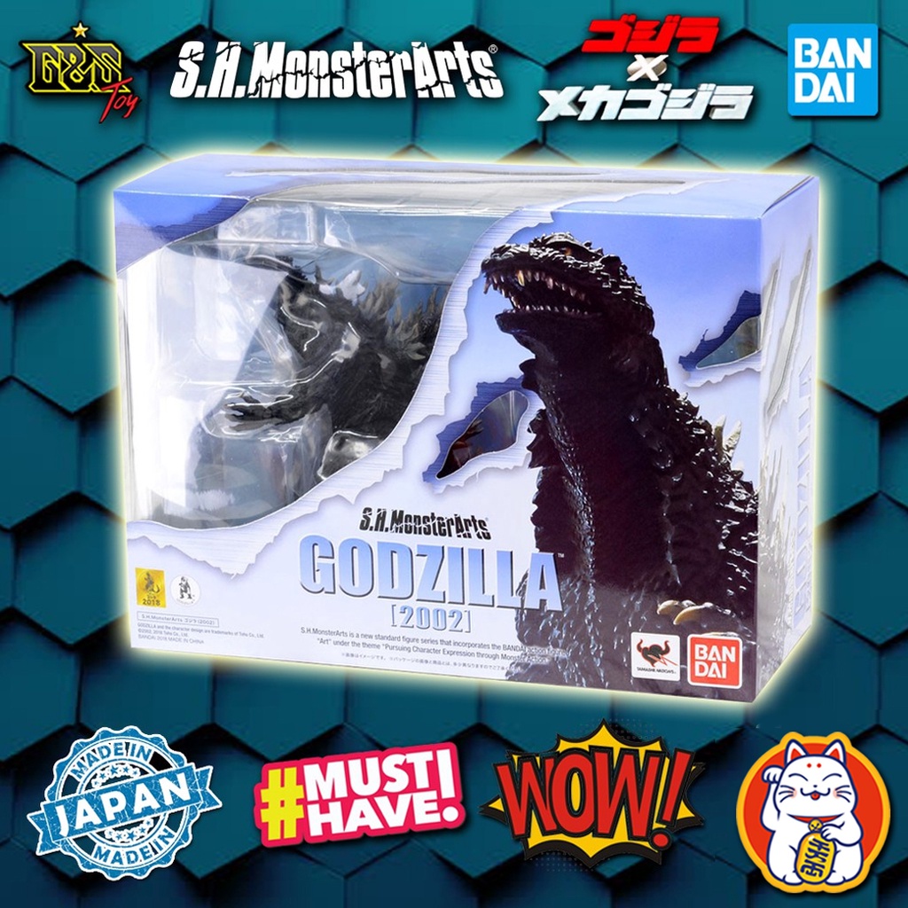 S.H.MonsterArts - Godzilla (2002) จากภาค Gojira X Mekagojira | Shopee Thailand