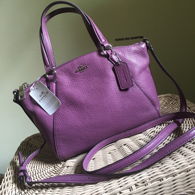 COACH F57563 MINI KELSEY SATCHEL IN PEBBLE LEATHER | Shopee Thailand