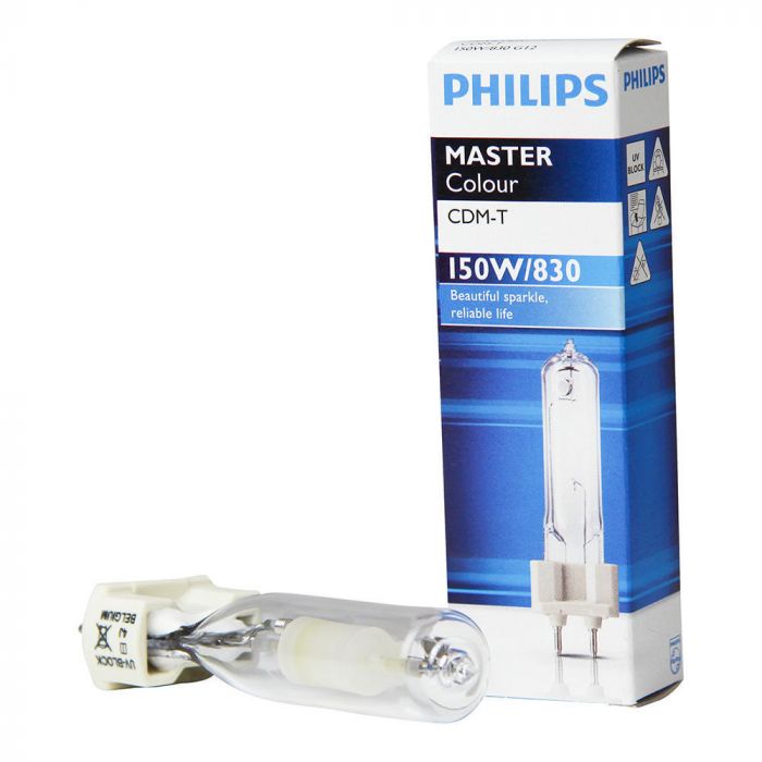 Philips Master Colour CDM-T G12 150w/830 Bulb Warm White 3000k (Made In ...