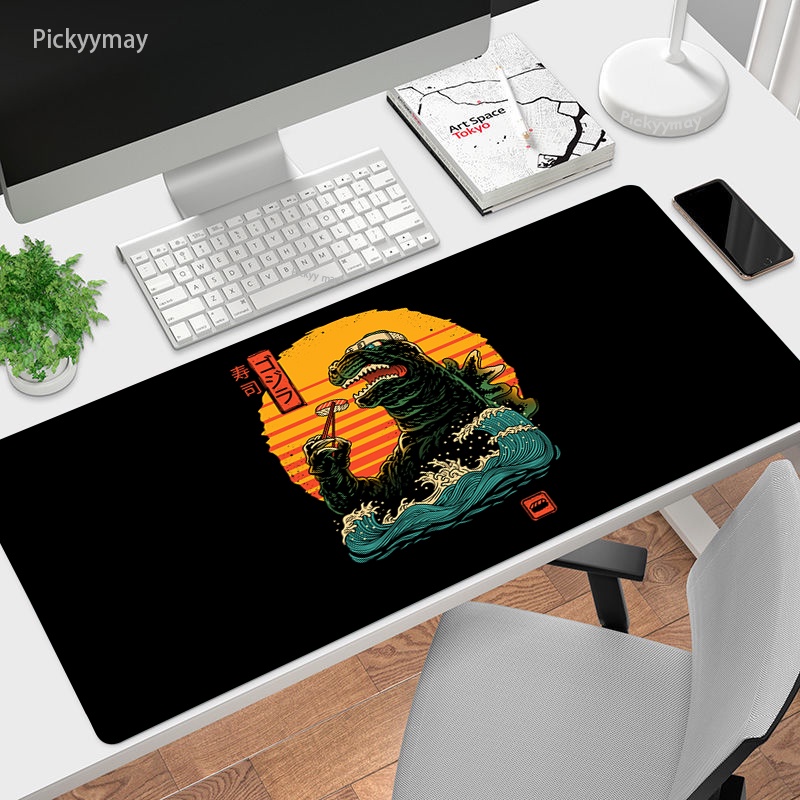 แผ่นรองเมาส์ ขนาดใหญ่ 90x40 90x40 สีดํา สไตล์ญี่ปุ่น สําหรับเล่นเกม ...