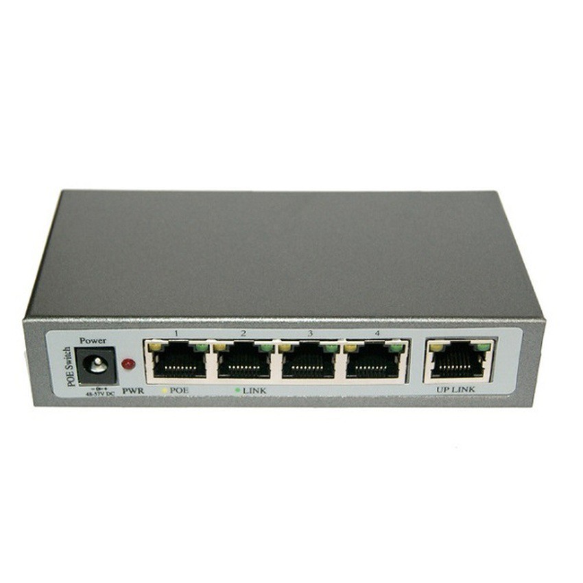 CCTV POE Switch for NVR 5 Ports สำหรับ IP Camera 4 จุด ไฟ48V. ใช้ได้ไกล ...