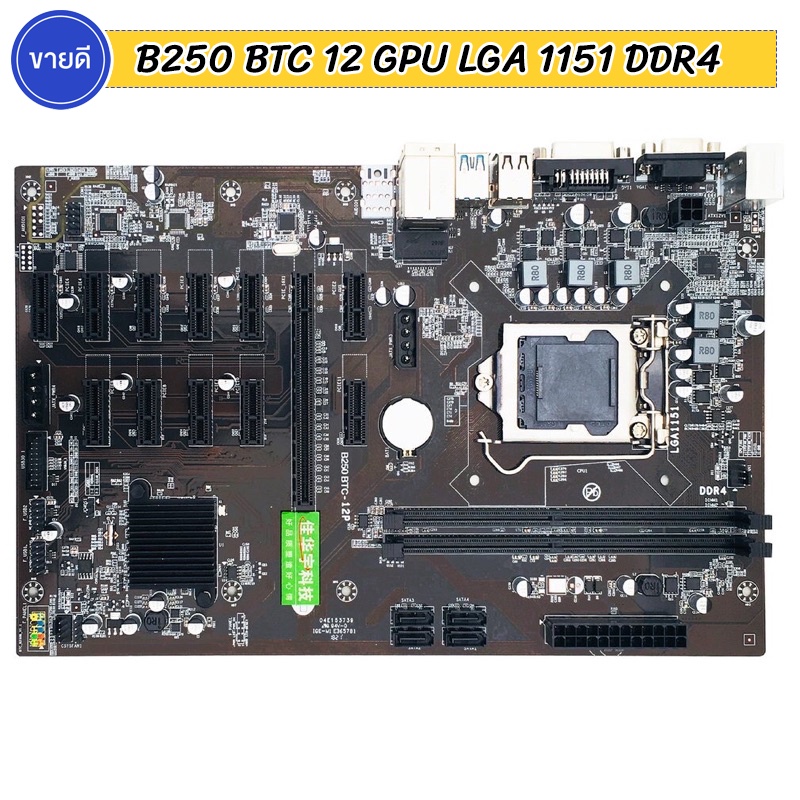 ขายดี เมนบอร์ด B250 BTC 12 GPU LGA 1151 DDR4 | Shopee Thailand