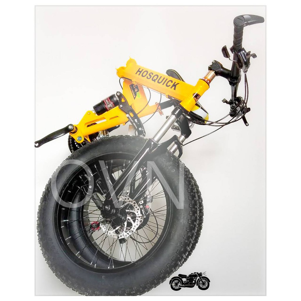 OLIVIER NINE จักรยานเสือภูเขาล้อโต HOSQUICK 20 นิ้ว 24 สปีด พับได้สะดวก ...