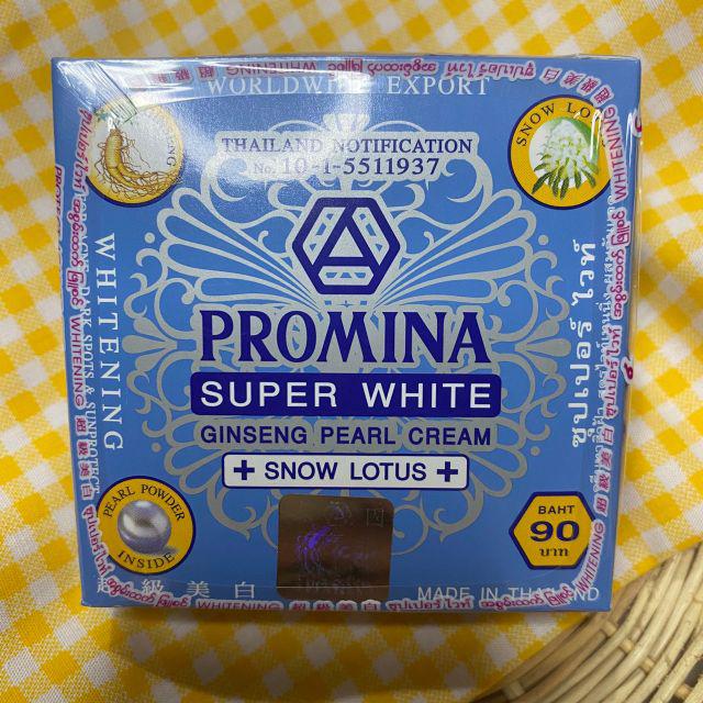 ครีมโพรมีน่า ซุปเปอร์ไวท์ โฟมล้างหน้า Promina super white ginseng pearl ...