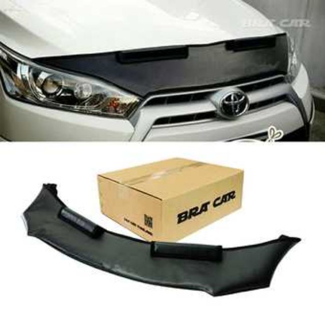 หน้ากากหนังกันหินกันแมลงหุ้มฝากระโปรงหน้ารถยนต์ Toyota Yaris 2017 ...