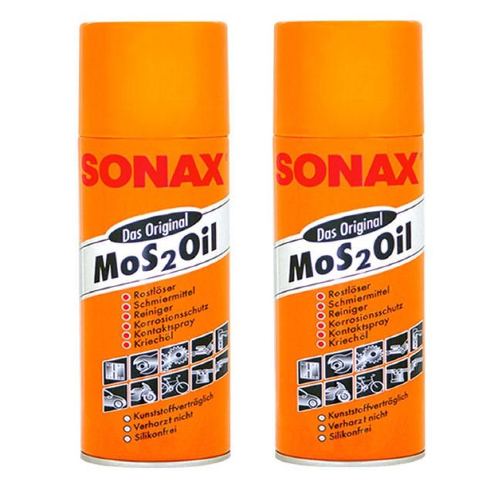 แพคคู่สุดคุ้ม SONAX โซแน็ก น้ำมันอเนกประสงค์ MoS2 Oil น้ำมันขจัดคราบ กัดสนิม ป้องกันสนิม คลายสก ...