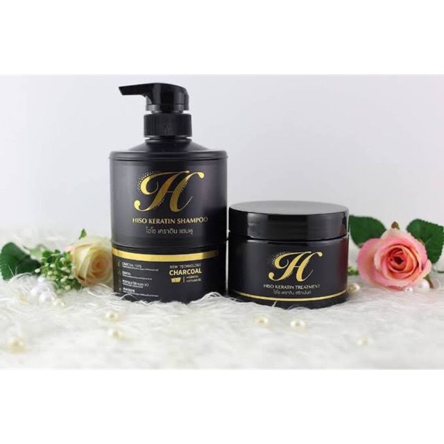 Hiso Keratin Set ไฮโซ เคราติน ชุดแชมพู+ทรีทเมนท์ บำรุงเส้นผม | Shopee Thailand