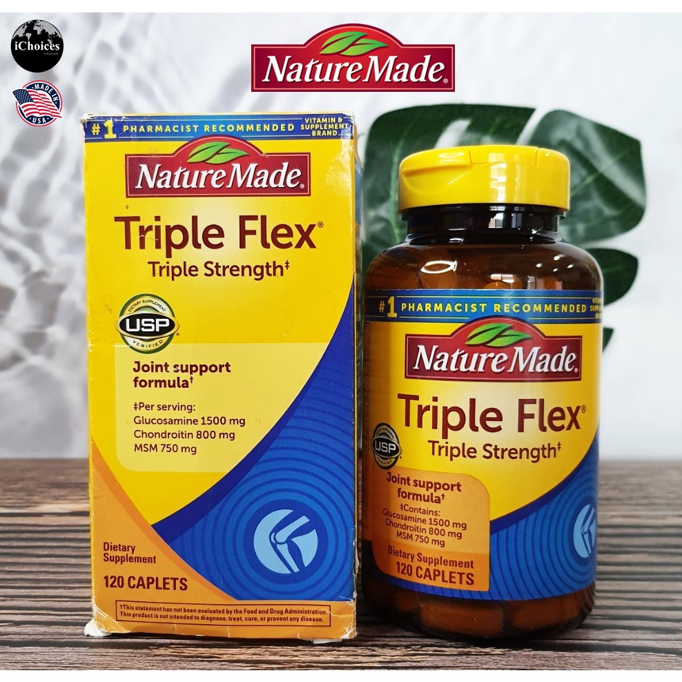 [Nature Made] Triple Flex Triple Strength + D3, 200 Caplets ทริปเปิ้ล ...