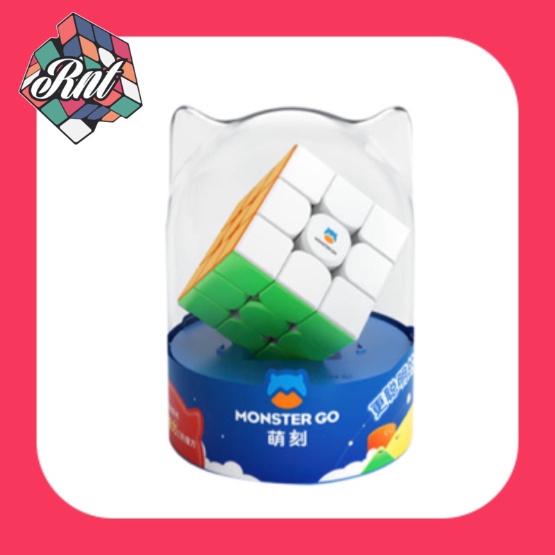 Rubik 3x3 Monster Go v2 เวอร์ชั่นใหม่ มีแม่เหล็ก กล่องพลาสติกแข็ง และ ...