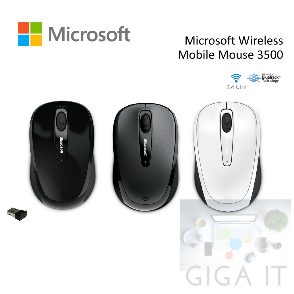 Microsoft Wireless Mobile Mouse 3500 (USB Wireless, 1000 DPI) ประกัน ...