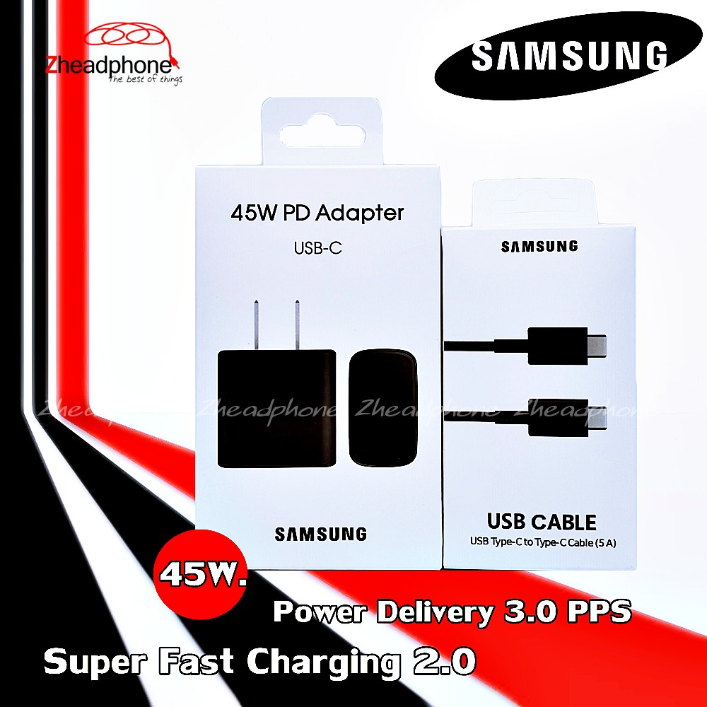 (45W.)(5A)Samsung Super Fast Charging 2.0 Power Delivery 3.0 S24 ...