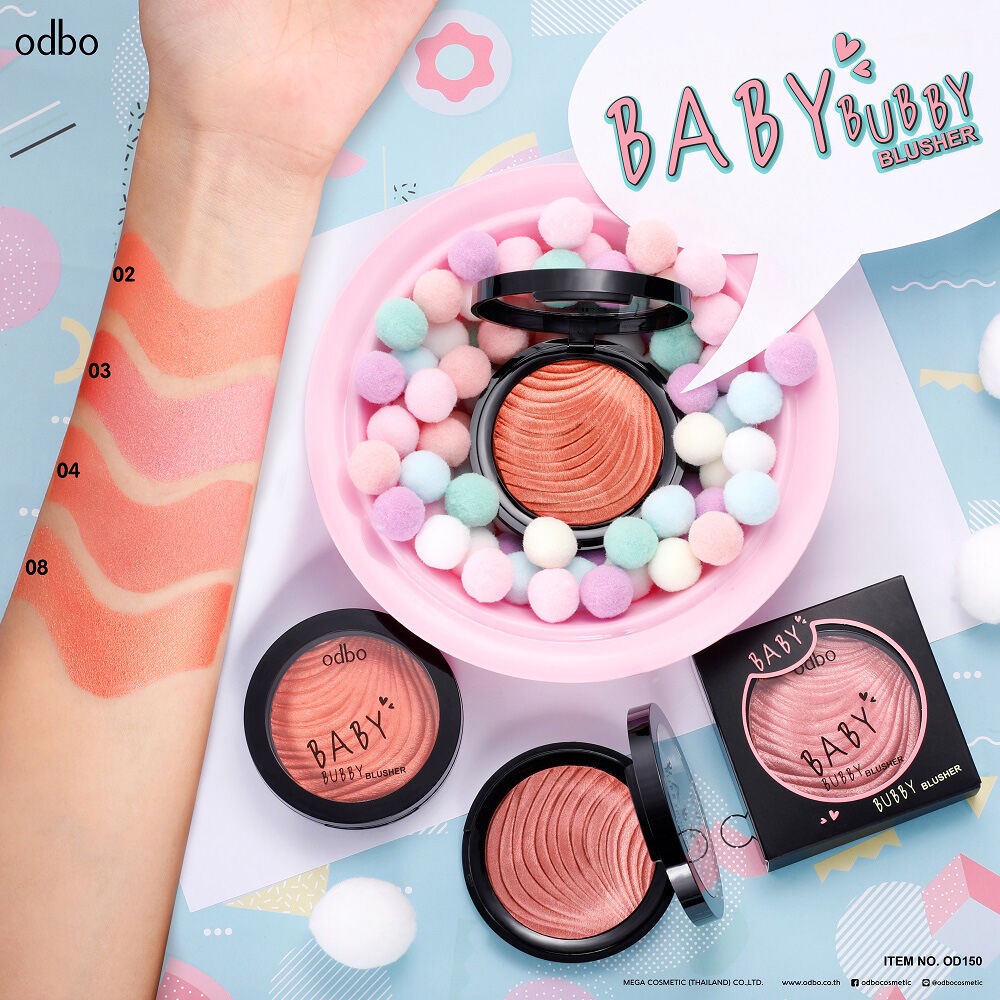 ODBO Baby Bubby Blusher 8g OD150 #02. | Shopee Thailand