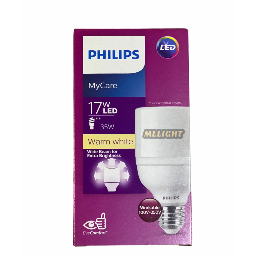Philips MyCare T70 LED Bright Bulb 17W หลอดไฟ ฟิลิปส์ 17วัตต์ ขั้ว E27 หลอดLED Cool Daylight ...