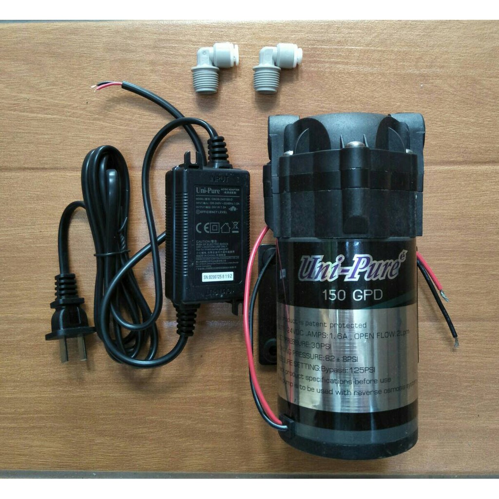 ฟรี ข้อต่อ เมื่อซื้อ ปั๊มอัดเข้า RO. AQUATEK TREATTON UNIPURE 150 gpd ใชักับ เครื่องกรอง เครื่อง ...