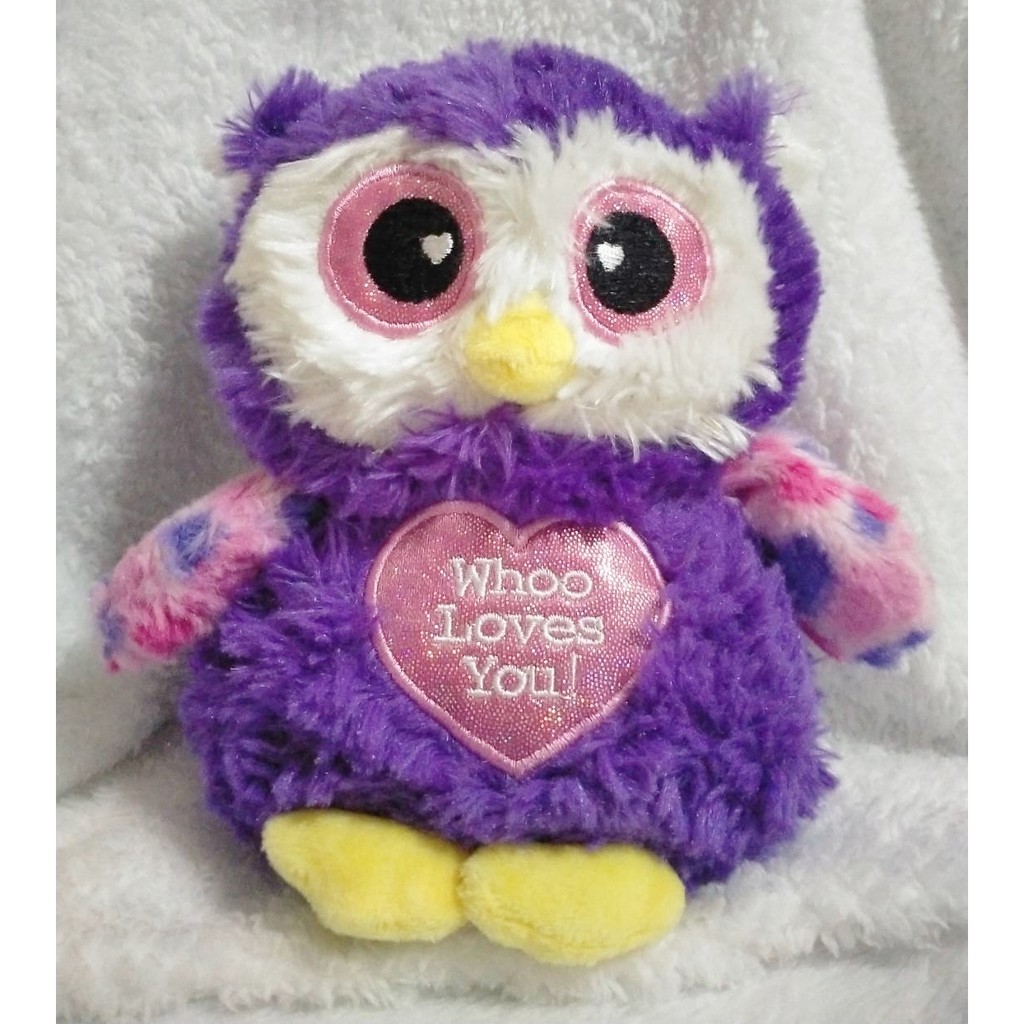 นกฮูกม่วงตกหลุมรัก Owl Whoo Love You! 6 นิ้วครึ่ง | Shopee Thailand