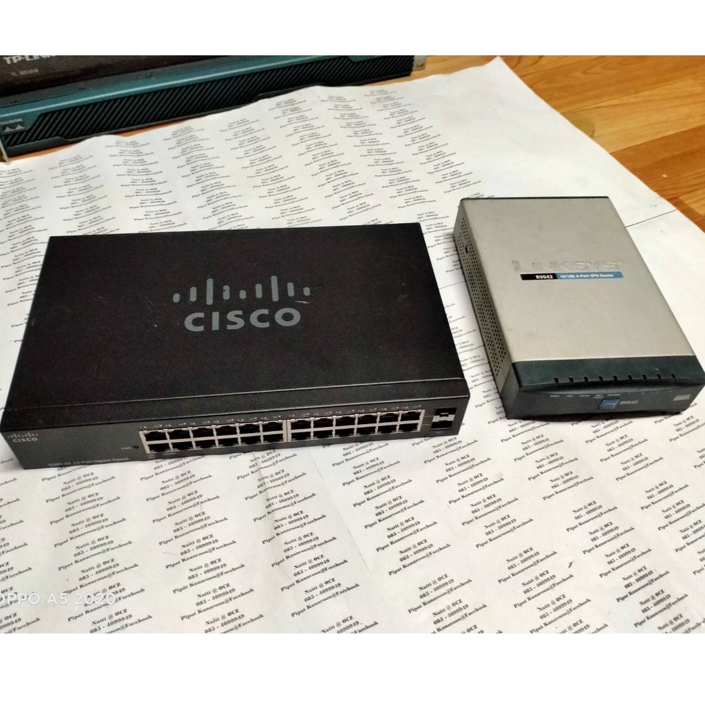 Hub Switch Gigabit Cisco SG95-24 24Port + 2 Combo mini GBIC | Shopee ...