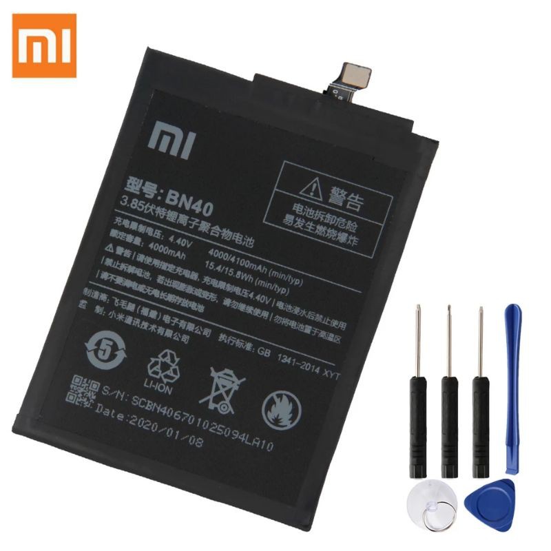 XIAOMIแบตเตอรี่ทดแทนสำหรับXiaomi Redmi 4 Redmi 4 Pro Prime Edition BN40 ...