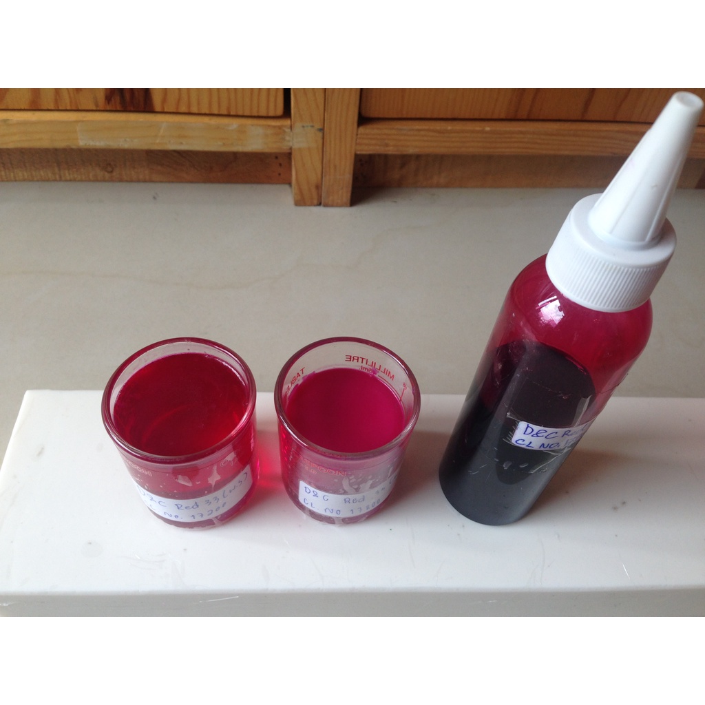 สีแดง ละลายน้ำ D&C Red 33 ( Lavanya ) 150 ML.สีละลายในน้ำ รหัสสินค้า ...