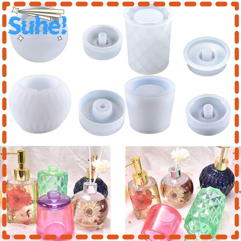SUHE Transparent Perfume Bottle Resin Mold Home Decoration Split ...