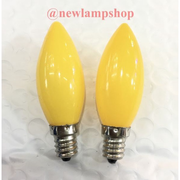 โละล้างสต๊อก หลอดไฟ LED หลอดจำปา E12 1W คู่ มี 3 สี แดง / เหลือง / ขาว | Shopee Thailand