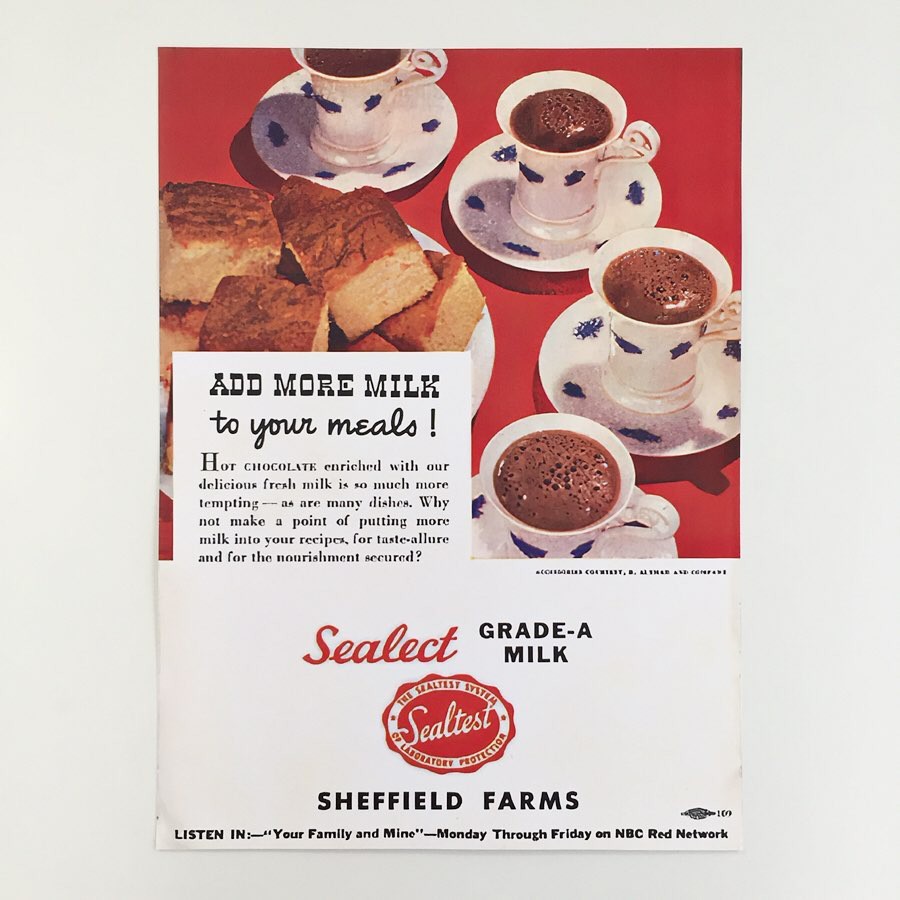 Poster - Vintage Food Ads : The Sealtest Food Advisor, Winter 1939 ...