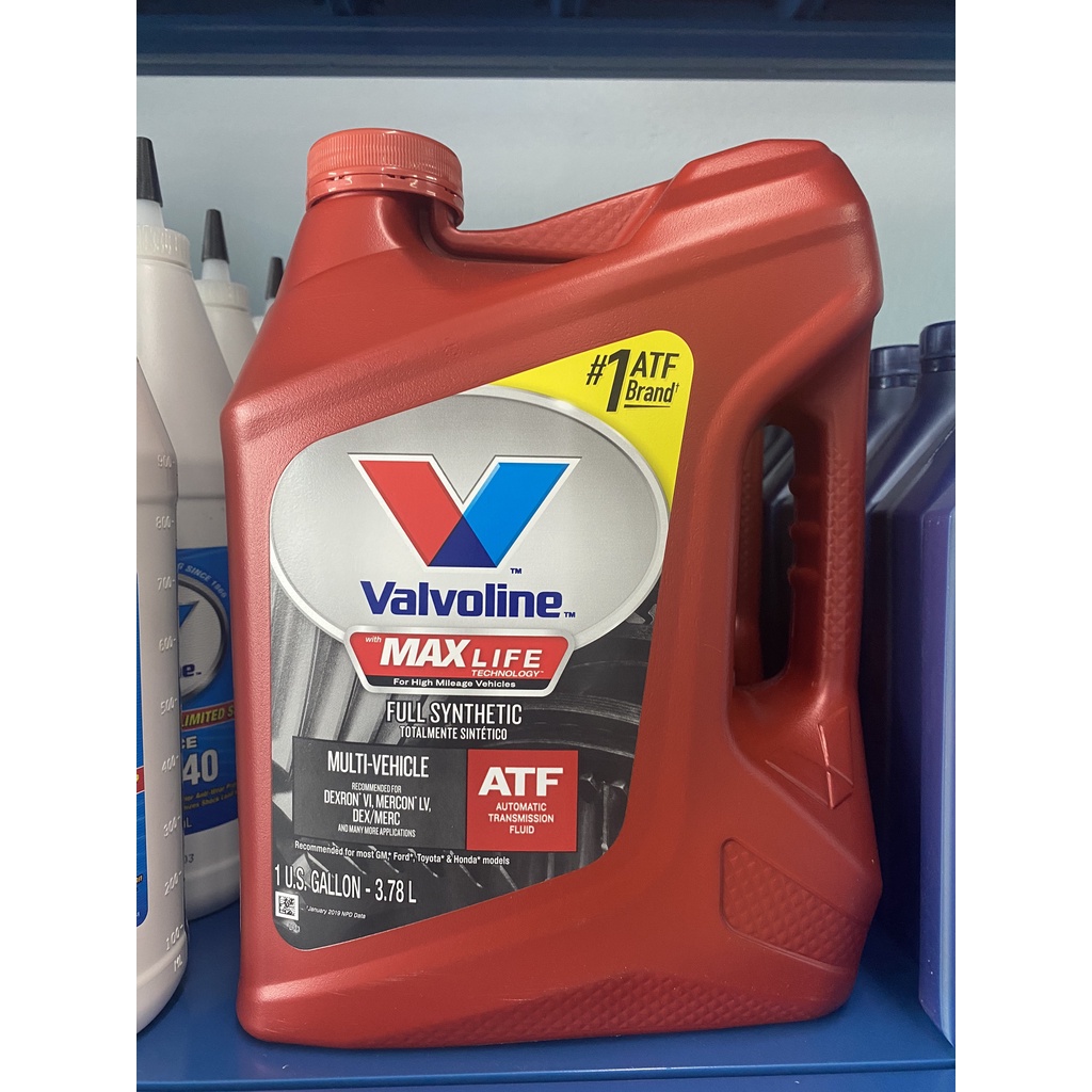Valvoline น้ำมันเกียร์อัตโนมัติสังเคราะห์แท้ 100% ATF Maxlife 3.78ลิตร ...