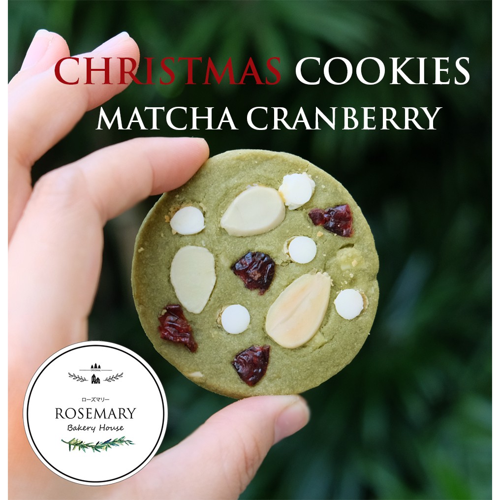 🍪 คุ้กกี้มัทฉะแครนเบอร์รี่อัลมอนด์ (ราคาต่อถุง) / Matcha Cranberry ...