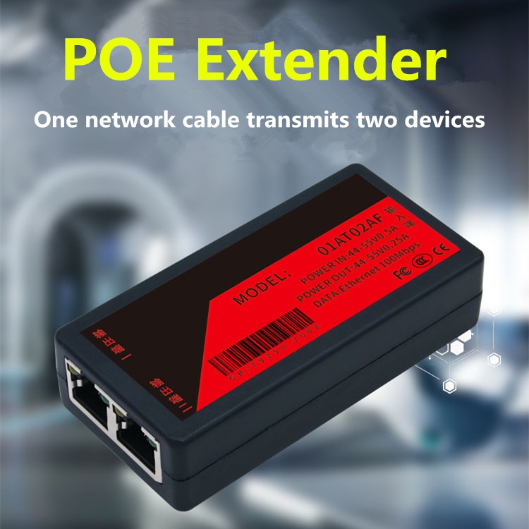 Poe Extender 200m Extension 1 In 2 Output กล้องเฝ้าระวัง POE Repeater ...