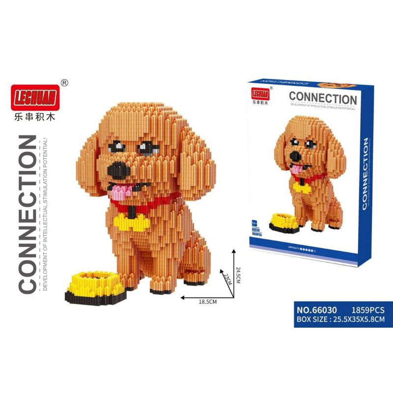 เลโก้ (เฟือง) ตัวต่อ บล็อค น้องหมา ยี่ห้อ Lechuan no.66030 จำนวน 1859 ...