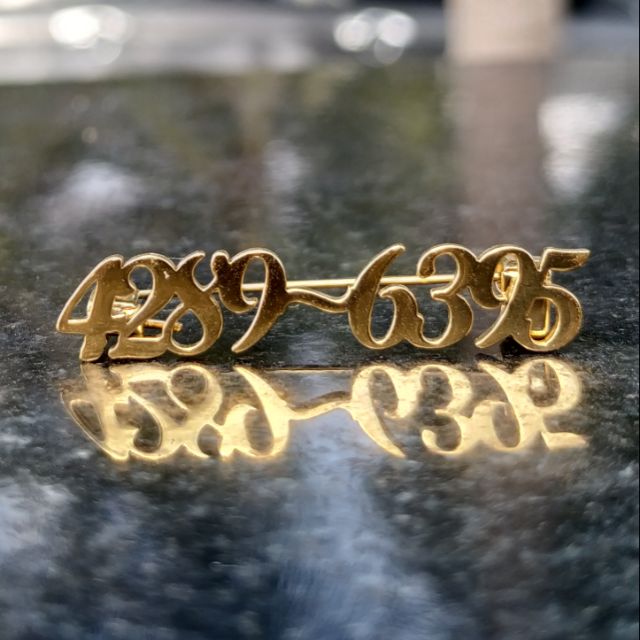 เข็มกลัดเลขมงคล 4289 6395 เลขหงส์ที่สวยสง่างาม รับทรัพย์เยอะๆ เลขกวนอู ...