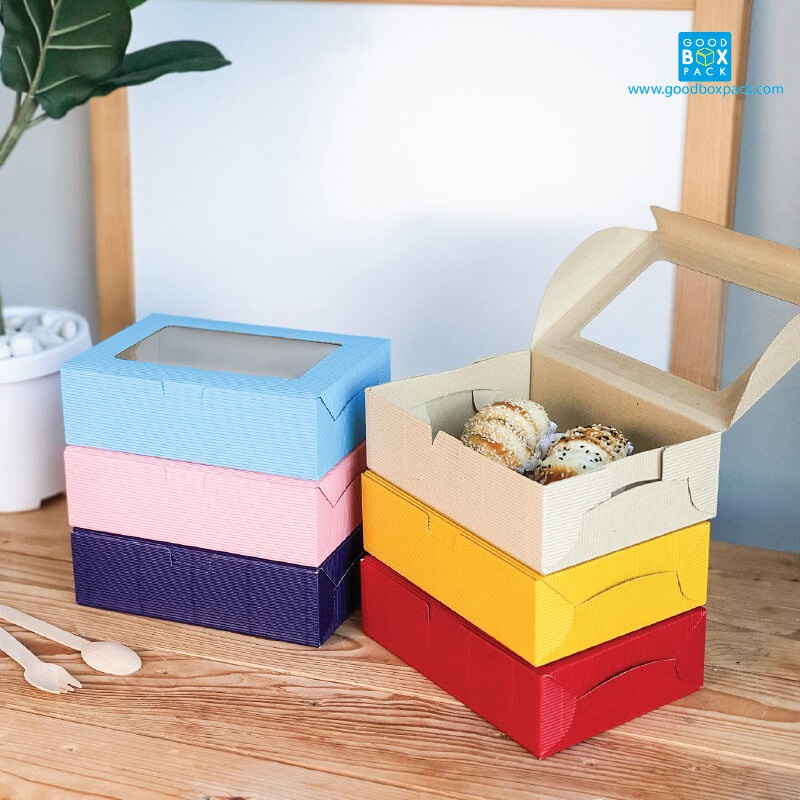 ซื้อ3ลด10%Goodboxpack(10ใบ/แพ็ค)กล่องขนมผืนผ้า กล่องของขวัญ กล่องลูกฟูกโชว์ลอน พรีเมี่ยม กล่อง ...