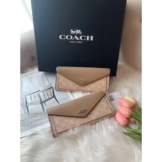 สั่งซื้อ coach กระเป๋าสตางค์ใบยาว 2 พับ ในราคาสุดคุ้ม | Shopee Thailand