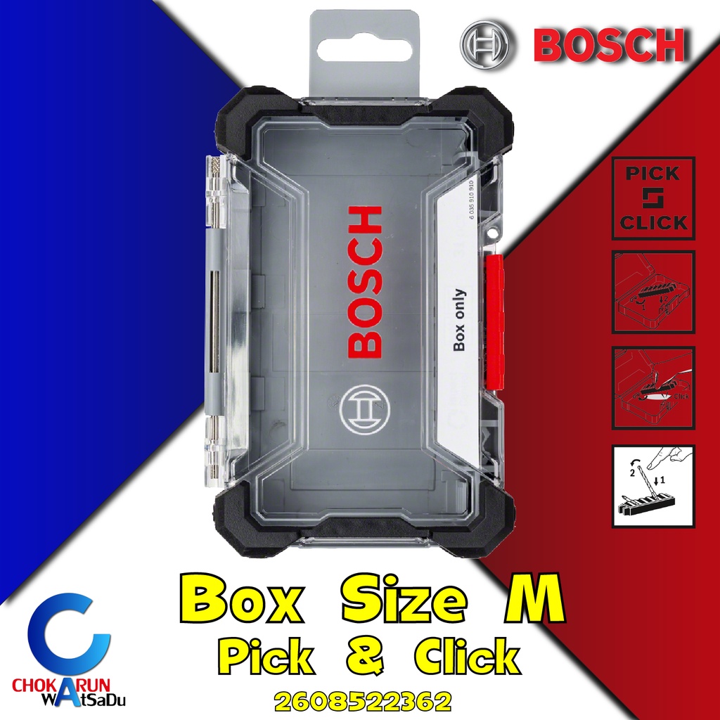 Bosch Pick&Click ชุดดอกไขควง ไขควง ชุดดอกสว่าน ดอกสว่าน จัดชุดเอง Pick Click ดอกขัน บล็อก ดอกมัล ...