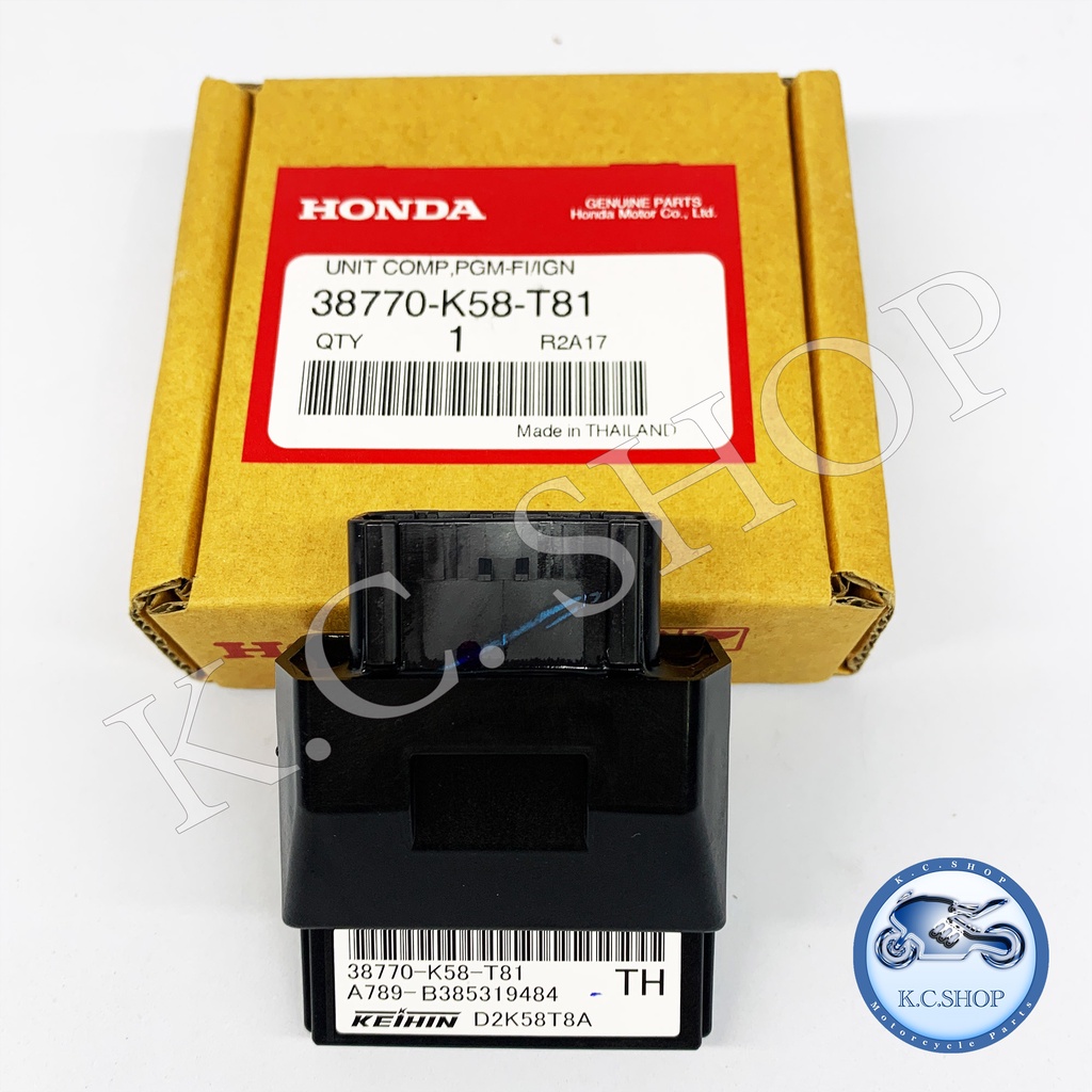 กล่องCDI กล่องหัวฉีด กล่องECU ECM PGM-FI UNIT WAVE110i 2018 ท่อคอตรง แท้ศูนย์ HONDA 100% 38770 ...