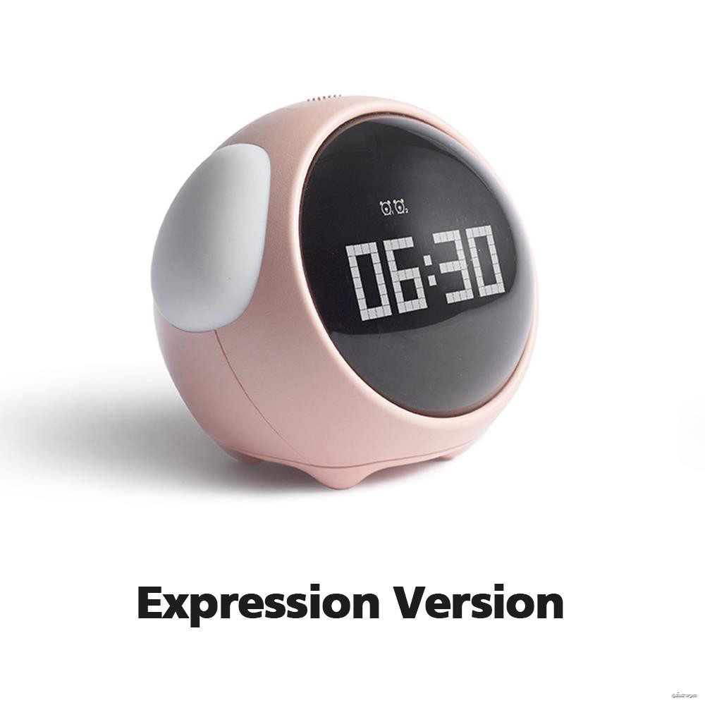 Youpin Xiaomi Cute Expression Pixel Alarm Clock,ไฟ LED ควบคุมด้วยเสียง ...