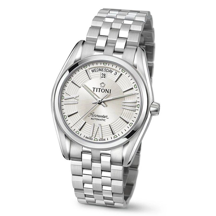 TITONI Air master Automatic Men's Watch Stainless Steel รุ่น 83909S-342 ...