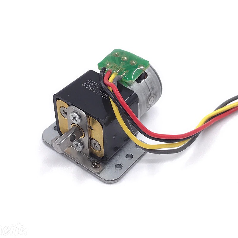 Micro Mini 15MM Precision Full Metal Gear Stepper Motor DC 5V 2-Phase 4 ...