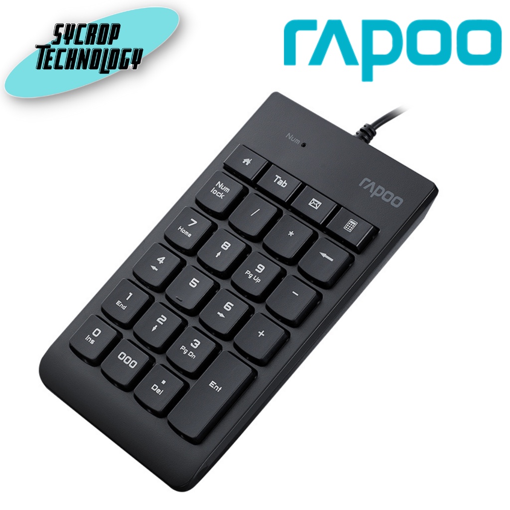 Rapoo Wired Numeric Keypad K10 Black (EO) | Shopee Thailand