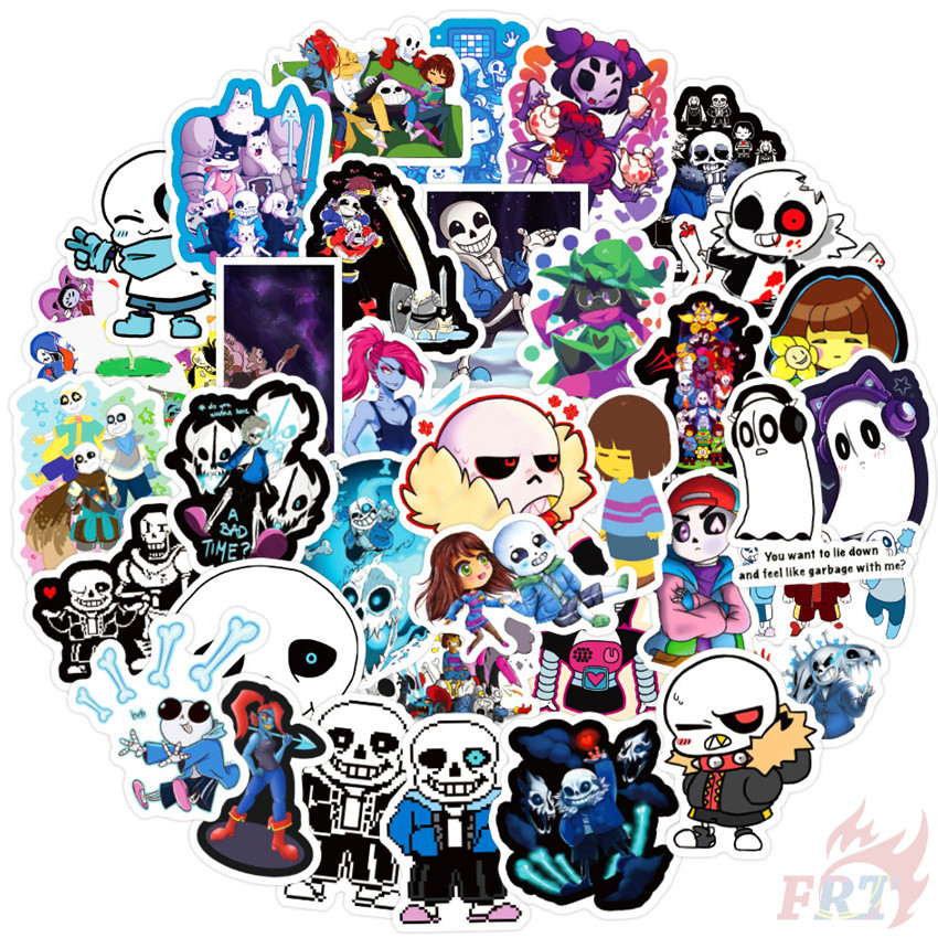 Undertale - Series 02 Games Frisk Toriel Sans Papyrus สติ๊กเกอร์ 50Pcs ...
