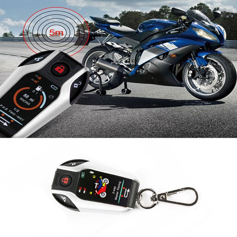 Amon Two Way Motorcycle Alarm มอเตอร ์ ไซด ์ 12V Anti-theft Security ...