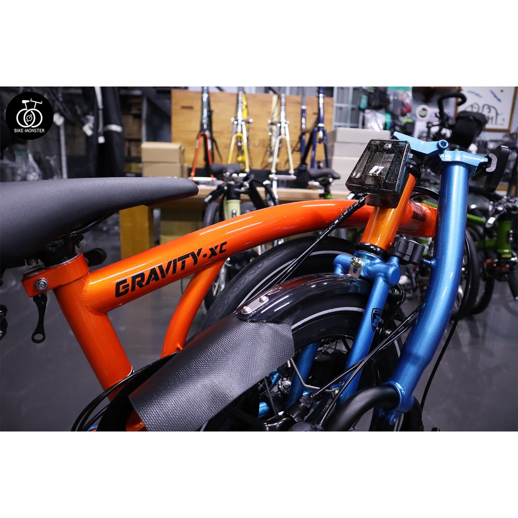 Backer Gravity XC จักรยานพับ 16" ล้อหน้าคาร์บอน เกียร์ดุม 6 สปีด | Shopee Thailand