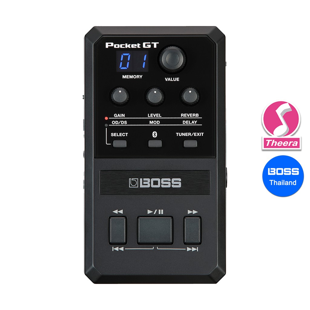 BOSS POKET GT เครื่องฝึกซ้อมกีต้าร์พร้อมเอฟเฟกต์ในตัว รับประกัน 1 ปี ...