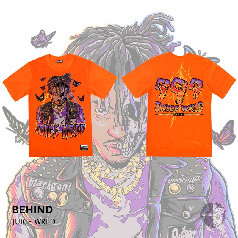 BEHIND CLOTHING เสื้อยืดลาย “JUICE WRLD” | Shopee Thailand