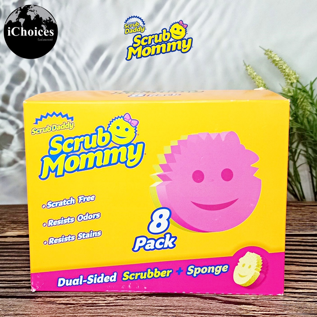 [Scrub Daddy] Scrub Mommy® Dual-Sided Scrubber and Sponge ที่ขัด ...