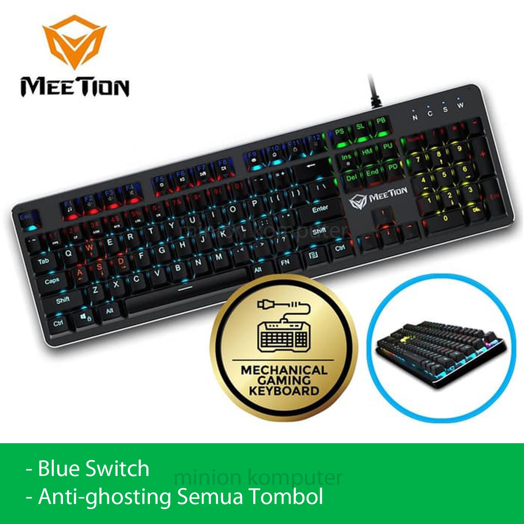 คีย์บอร์ดเกมกล Meetion MT-MK007 ดั้งเดิม | Shopee Thailand